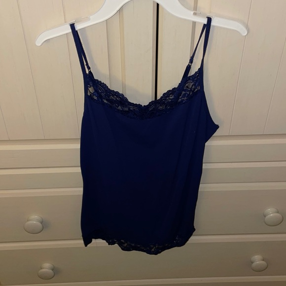 Apt 9 Tops Navy Blue Lace Cami Poshmark